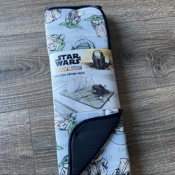 Disney | Kitchen | Star Wars Mandalorian 2 Pack Drying Mats Nwt | Poshmark